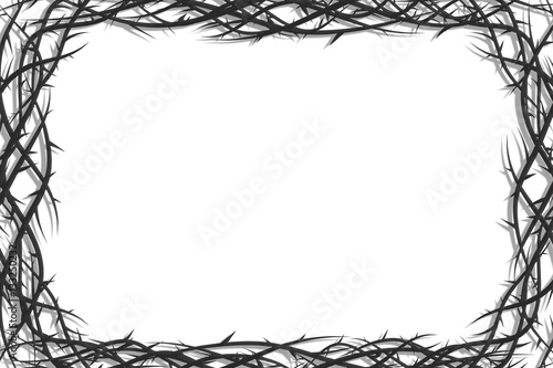 Frame of thorns Stock Illustration | Adobe Stock