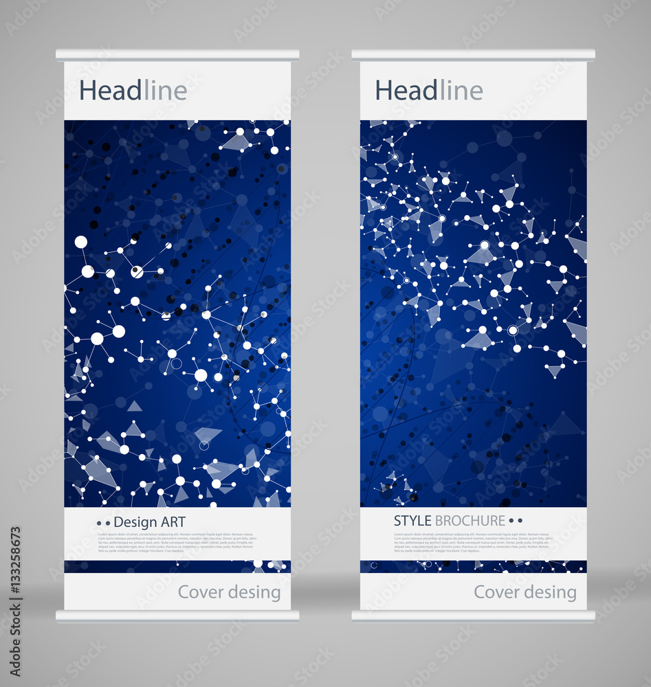 Brochure cover design. Abstract roll up. Modern poster magazine layout ...