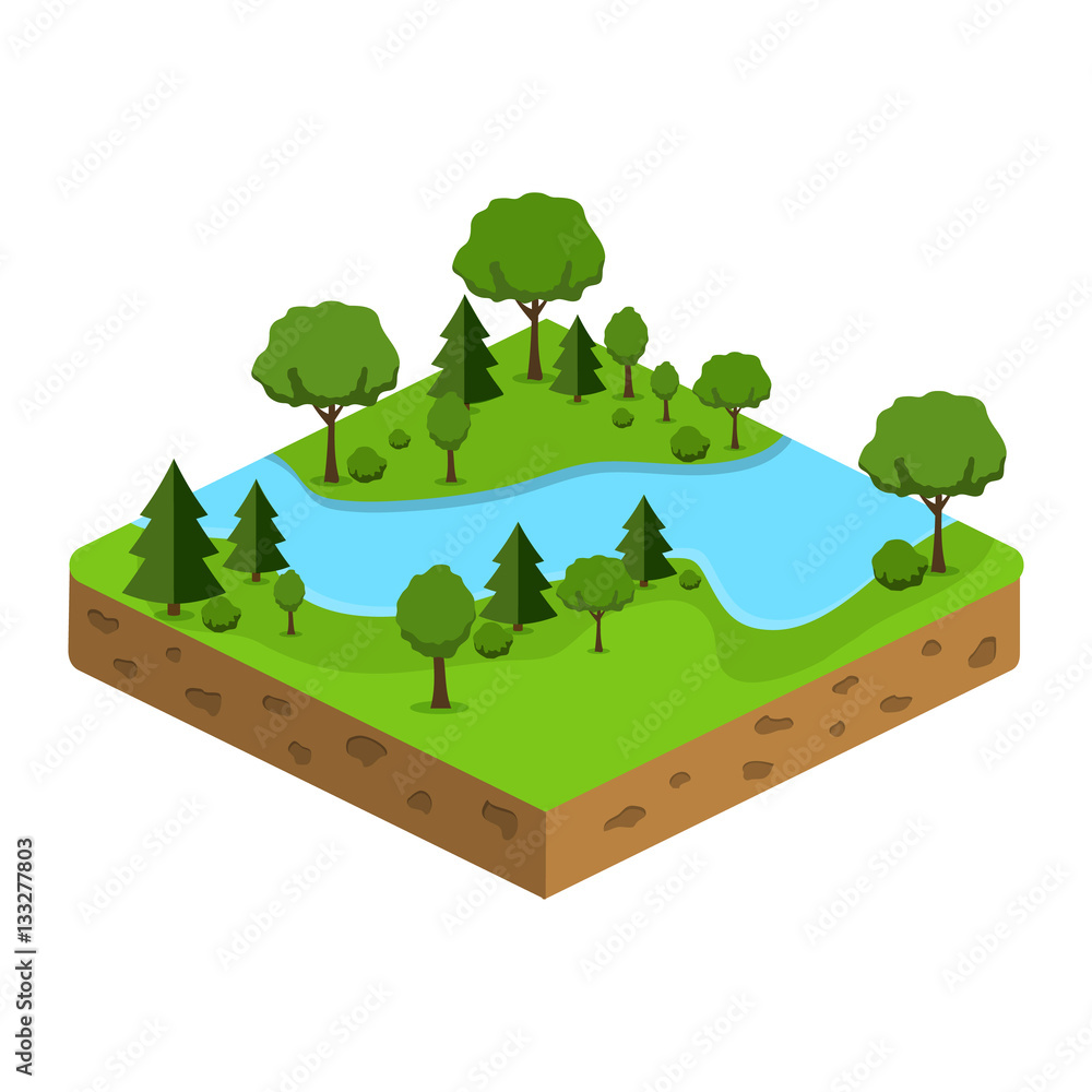 relief isometric flat icon Stock Vector | Adobe Stock