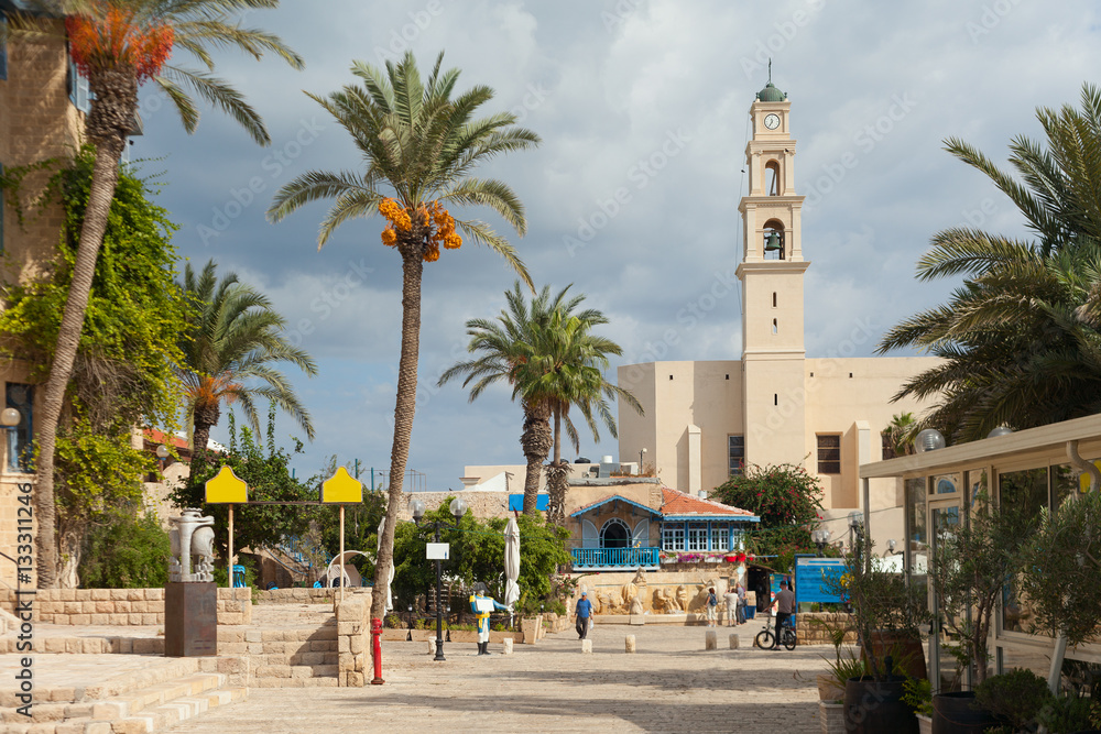 The bell tower in Yaffa. Stock Photo | Adobe Stock