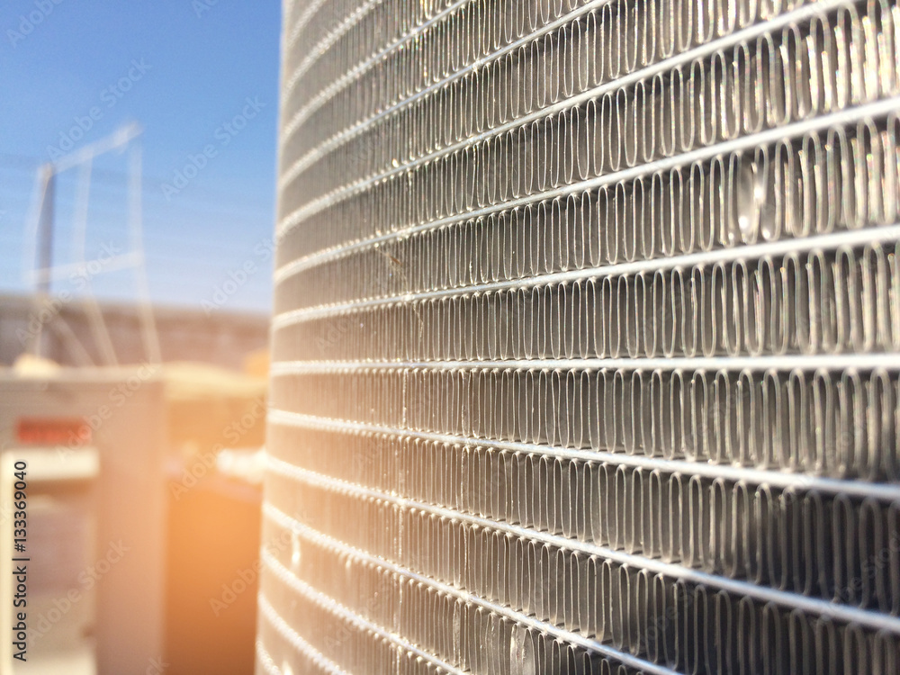 Condenser unit used in central air conditioning systems - heat ...