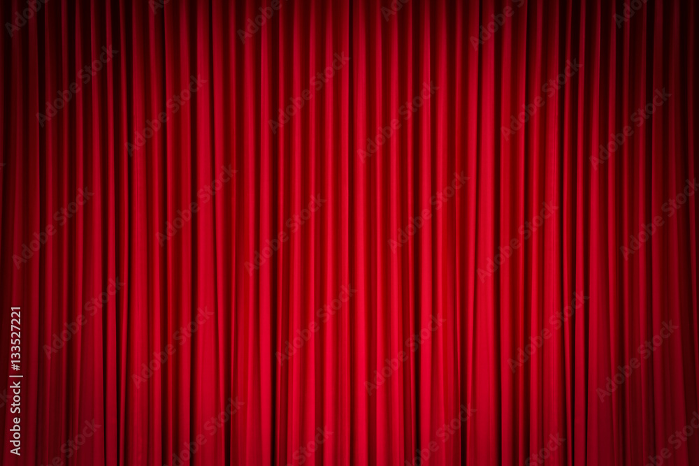Red Curtain Stock Photo | Adobe Stock