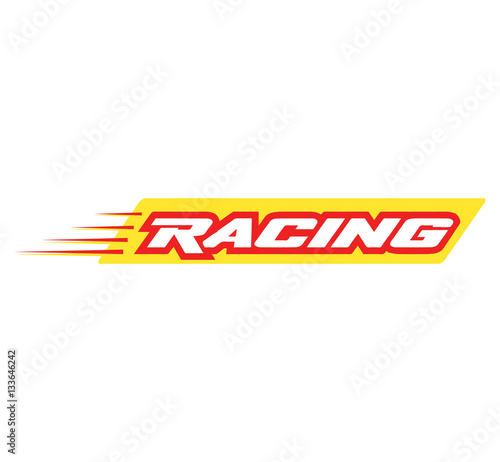 Racing Logo Design Stock Vector | Adobe Stock