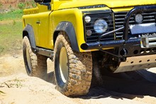 Yellow Land Rover Defender Free Stock Photo - Public Domain Pictures