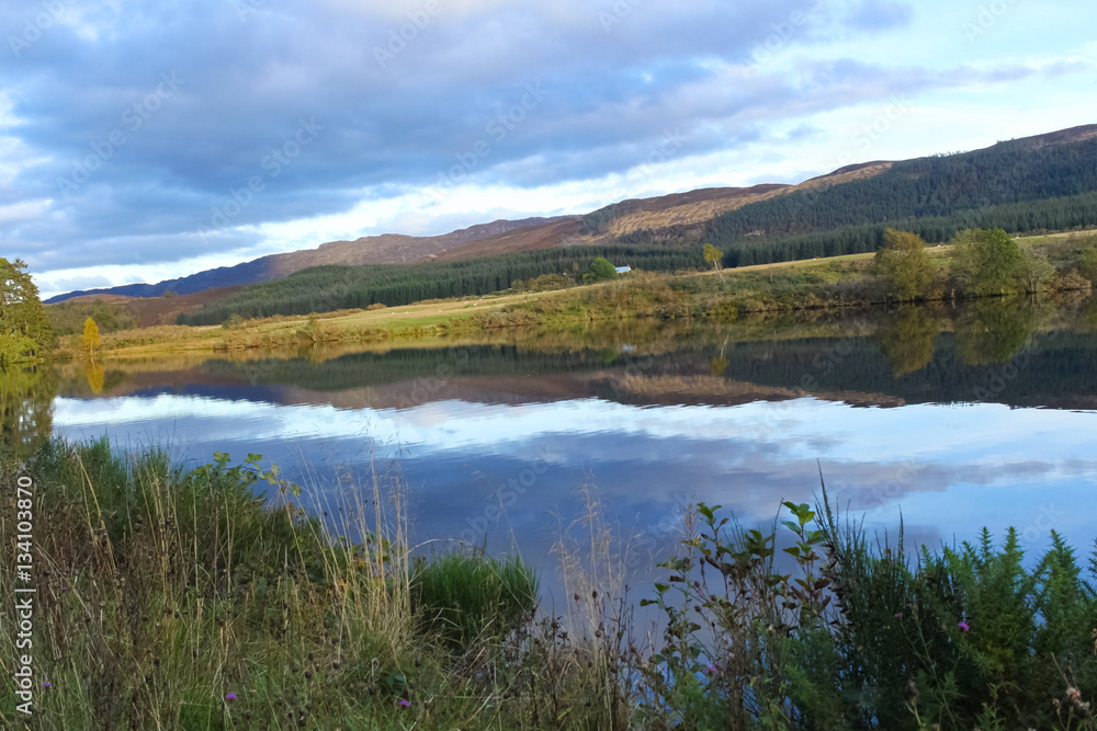 Scotland's most famous lake, Loch Ness in Highlands. It is Scotland's ...