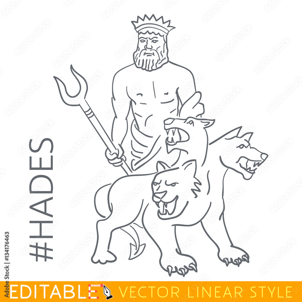 Hades Greek God Drawing