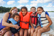 Family Boating On Lake Free Stock Photo - Public Domain Pictures