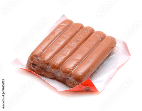 hot dog package on white background Stock Photo | Adobe Stock