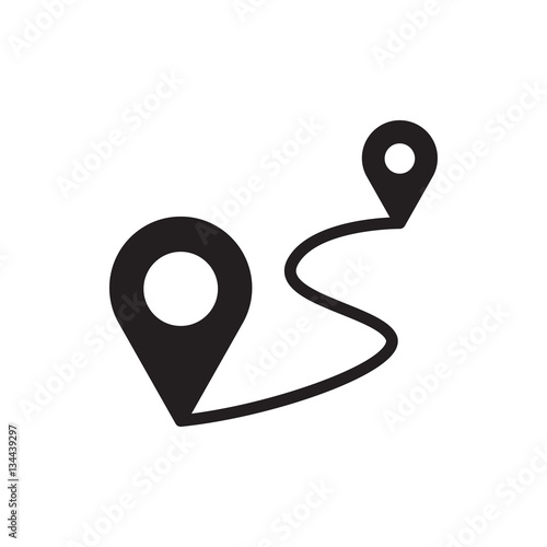 distance icon illustration Stock Vector | Adobe Stock