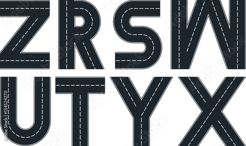 font in shape of road - Buy this stock vector and explore similar ...