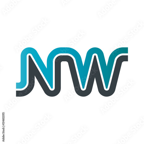 Initial Letter NW Linked Design Logo Stock Vector | Adobe Stock Initial Letter NW Linked Design Logo Stock Vector | Adobe Stock