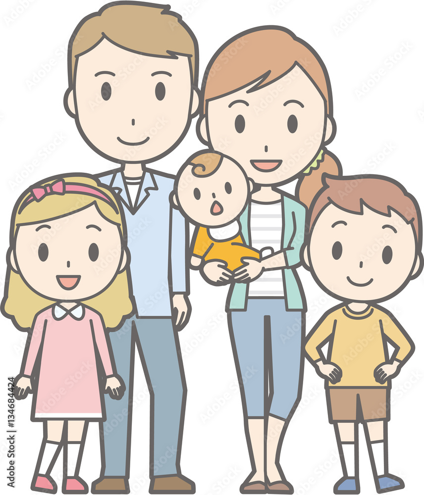 Clipart Family Of 5
