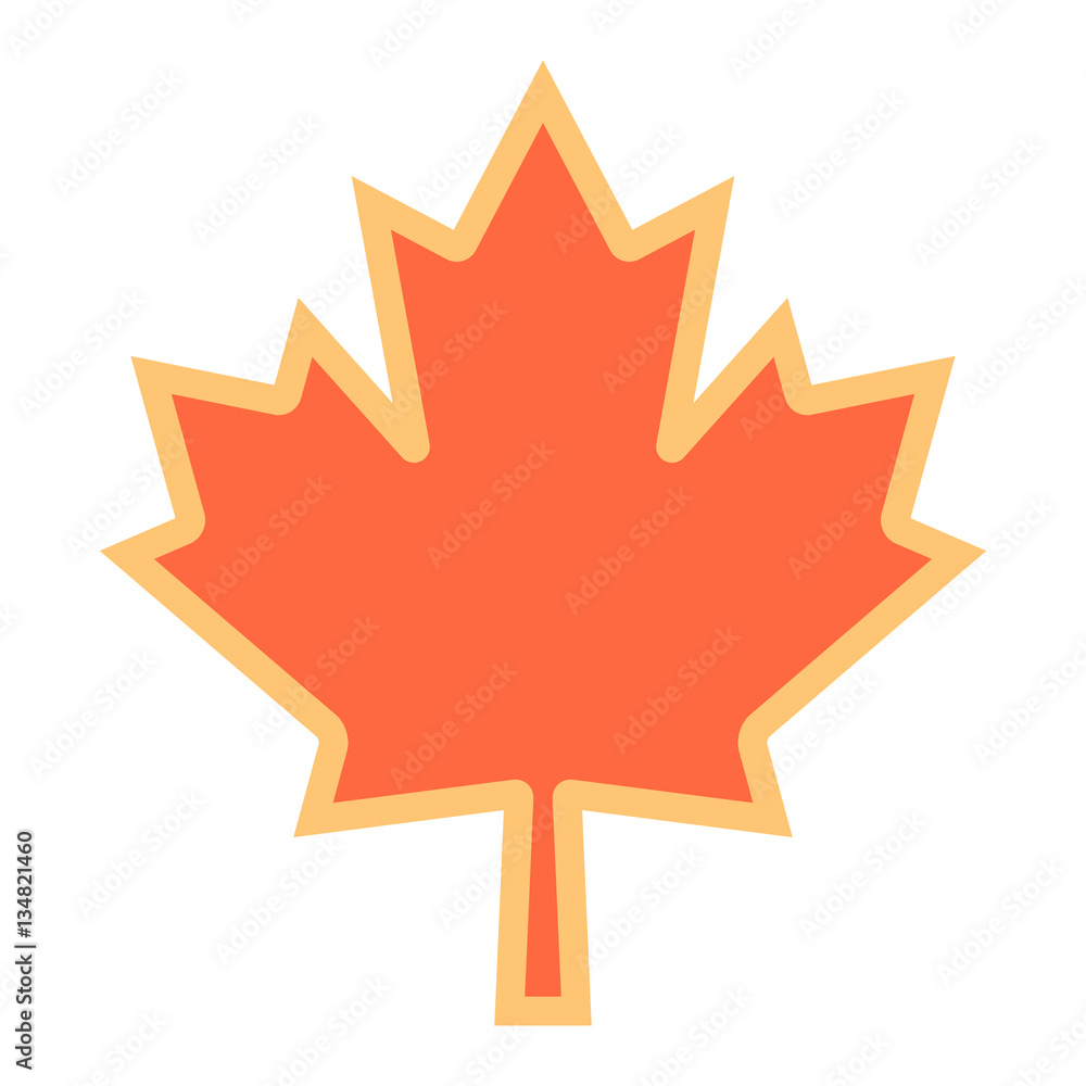 Canadian Maple Leaf Symbol Stock Vector | Adobe Stock
