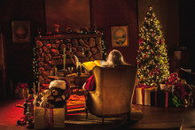 Santa Reading His List Free Stock Photo - Public Domain Pictures
