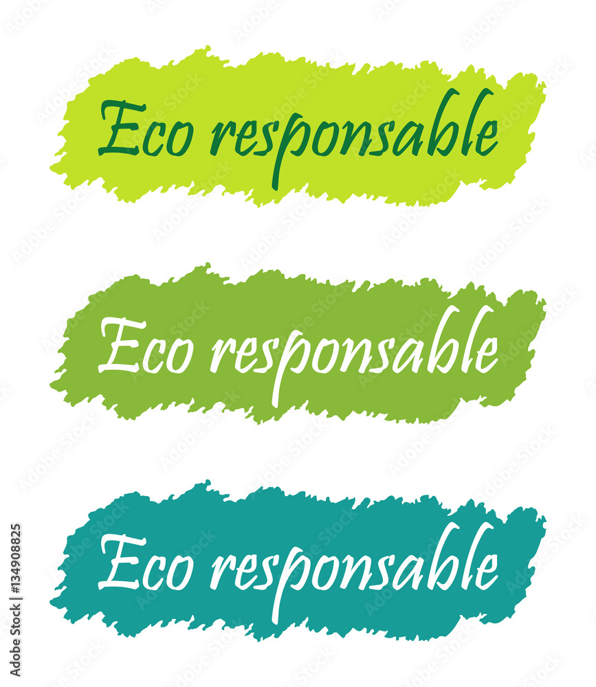 Logo éco responsable. Stock Vector | Adobe Stock