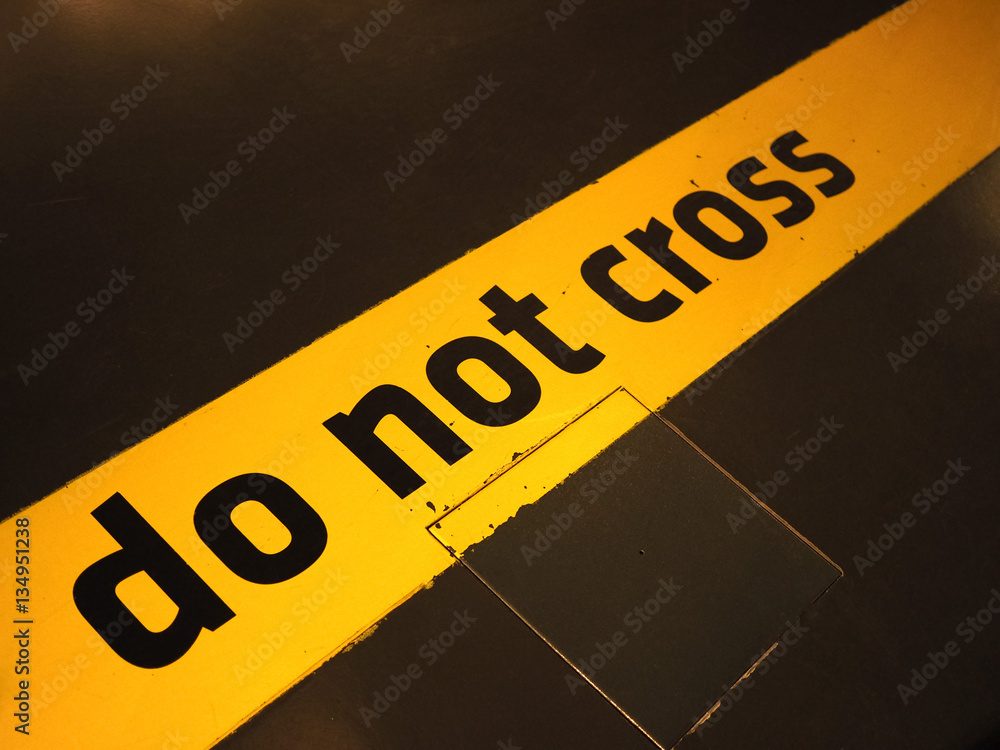 do not cross sign Stock Photo | Adobe Stock