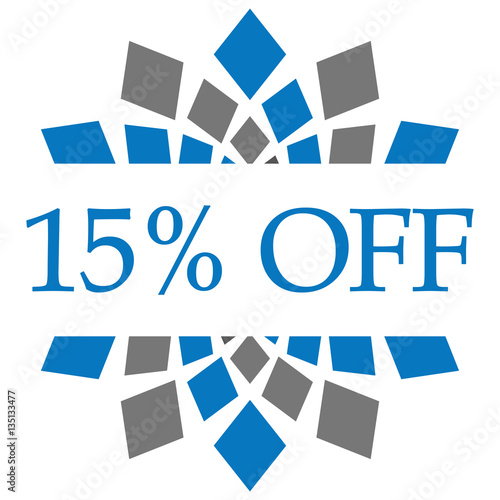 Discount 15 Percent Off Blue Grey Circular Stock Illustration | Adobe Stock Discount 15 Percent Off Blue Grey Circular Stock Illustration | Adobe Stock