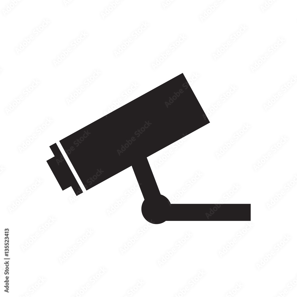 camera surveillance security vigilance pictogram vector illustration ...
