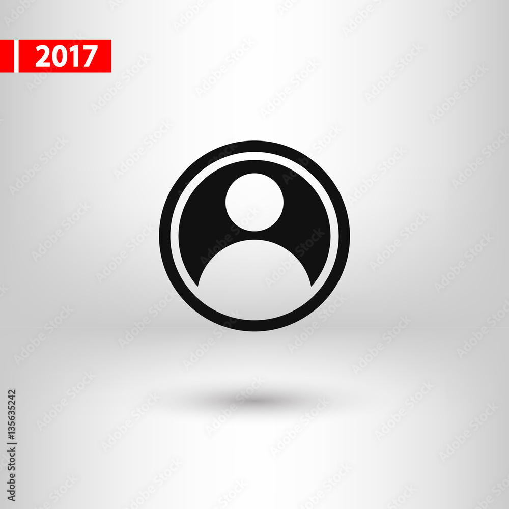 Vector de Stock user icon, vector illustration. Flat design style ...