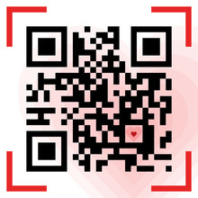 Postcard I Love You With QR Code Free Stock Photo - Public Domain Pictures