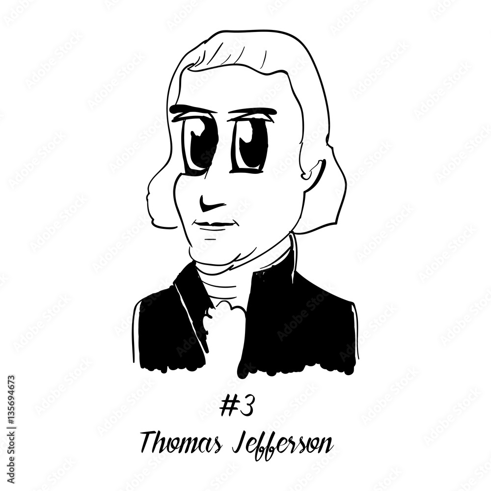 Cartoon Caricature Character Historical Portrait US Presidents Comic ...