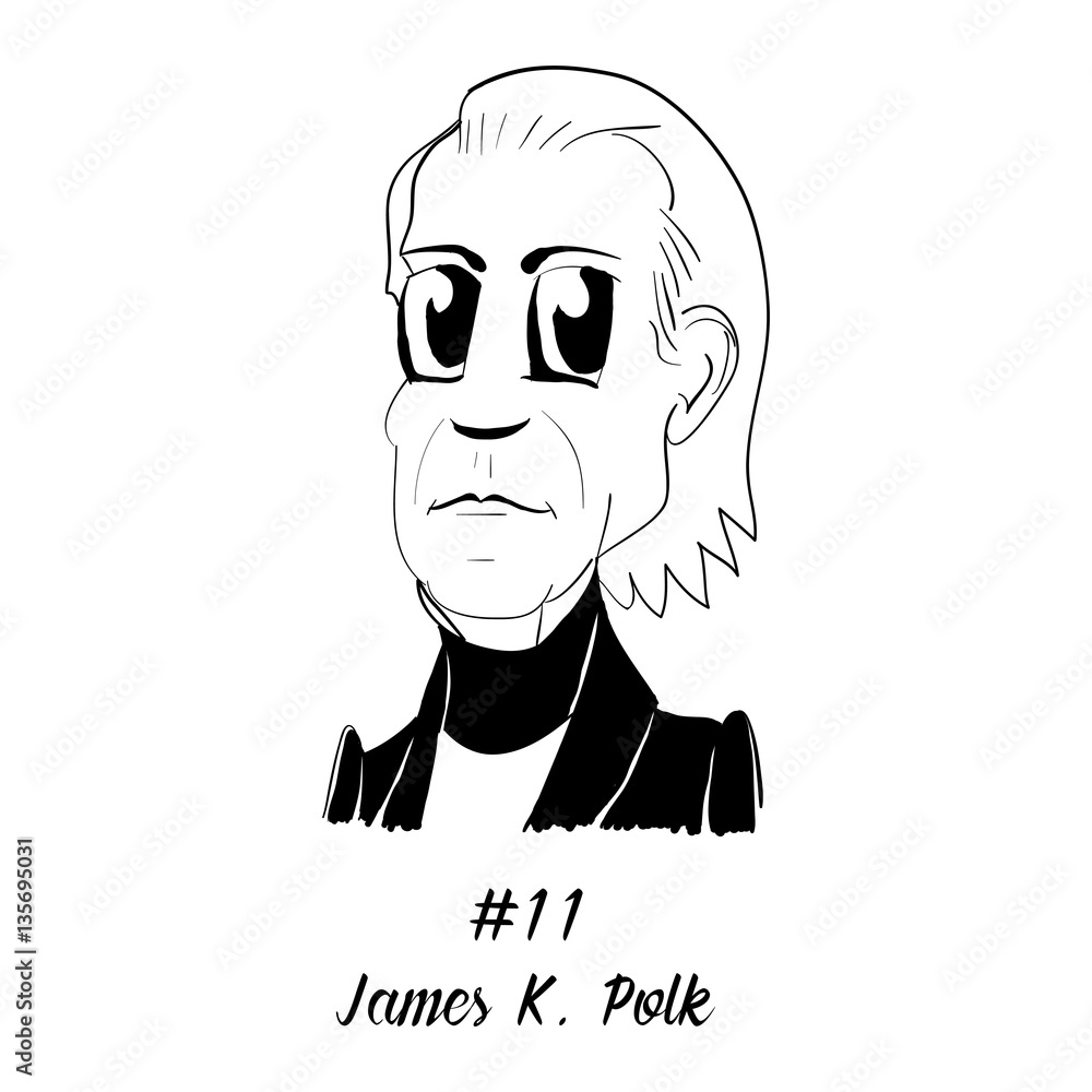 Cartoon Caricature Character Historical Portrait US Presidents Comic ...