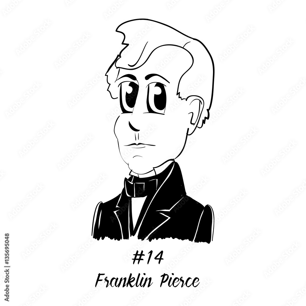 Cartoon Caricature Character Historical Portrait US Presidents Comic ...