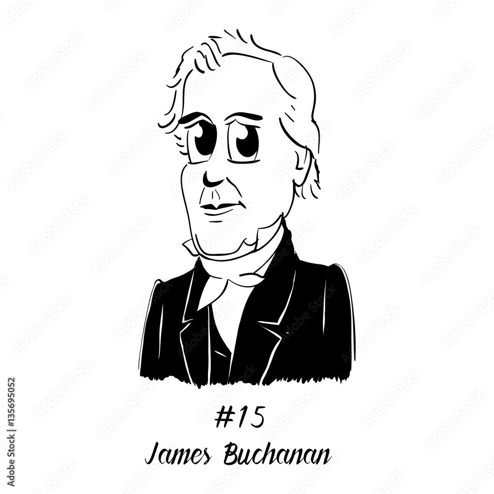 Cartoon Caricature Character Historical Portrait US Presidents Comic ...