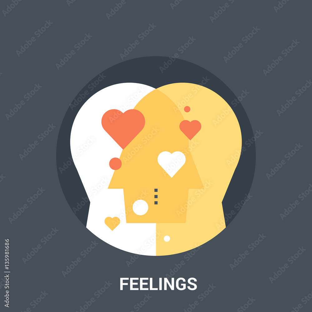 feelings icon concept Stock Vector | Adobe Stock