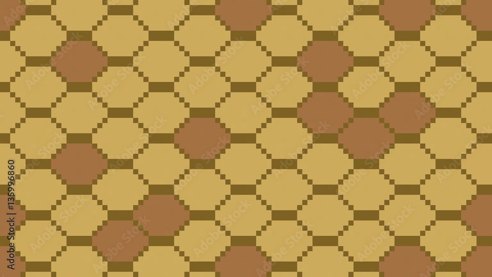 pixel art bee hive Stock Illustration | Adobe Stock