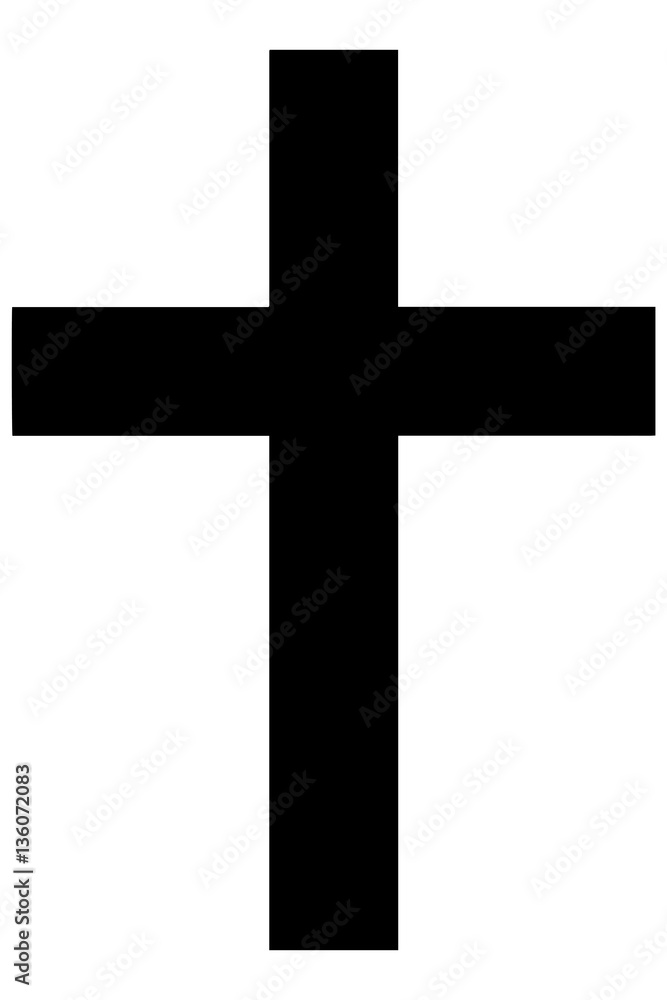 Religious sign. Christianity. The Christian cross is a symbol of Jesus ...