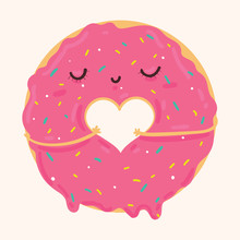 Donut Love Poster Free Stock Photo - Public Domain Pictures