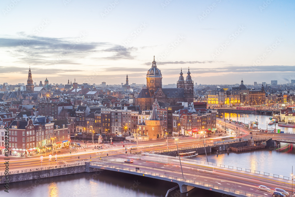 Amsterdam skyline Stock Photo | Adobe Stock