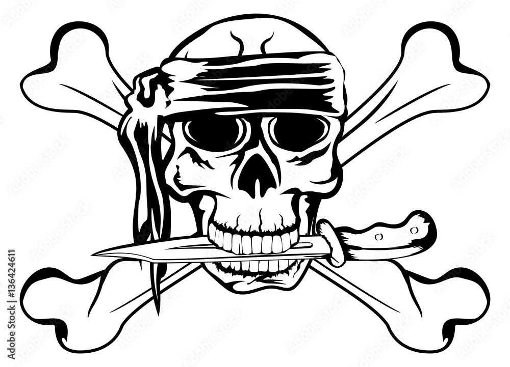 pirate with dagger Stock Vector | Adobe Stock