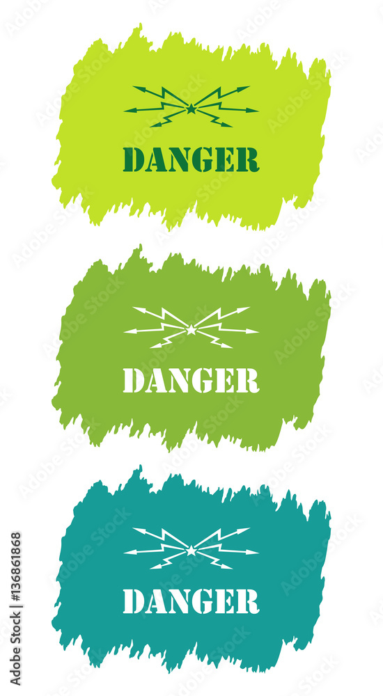 Logo danger. Stock Vector | Adobe Stock