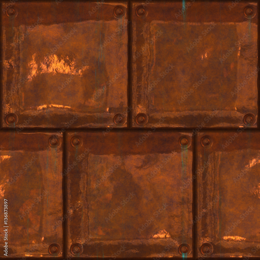 Seamless distorted sheet metal background Stock Illustration | Adobe Stock