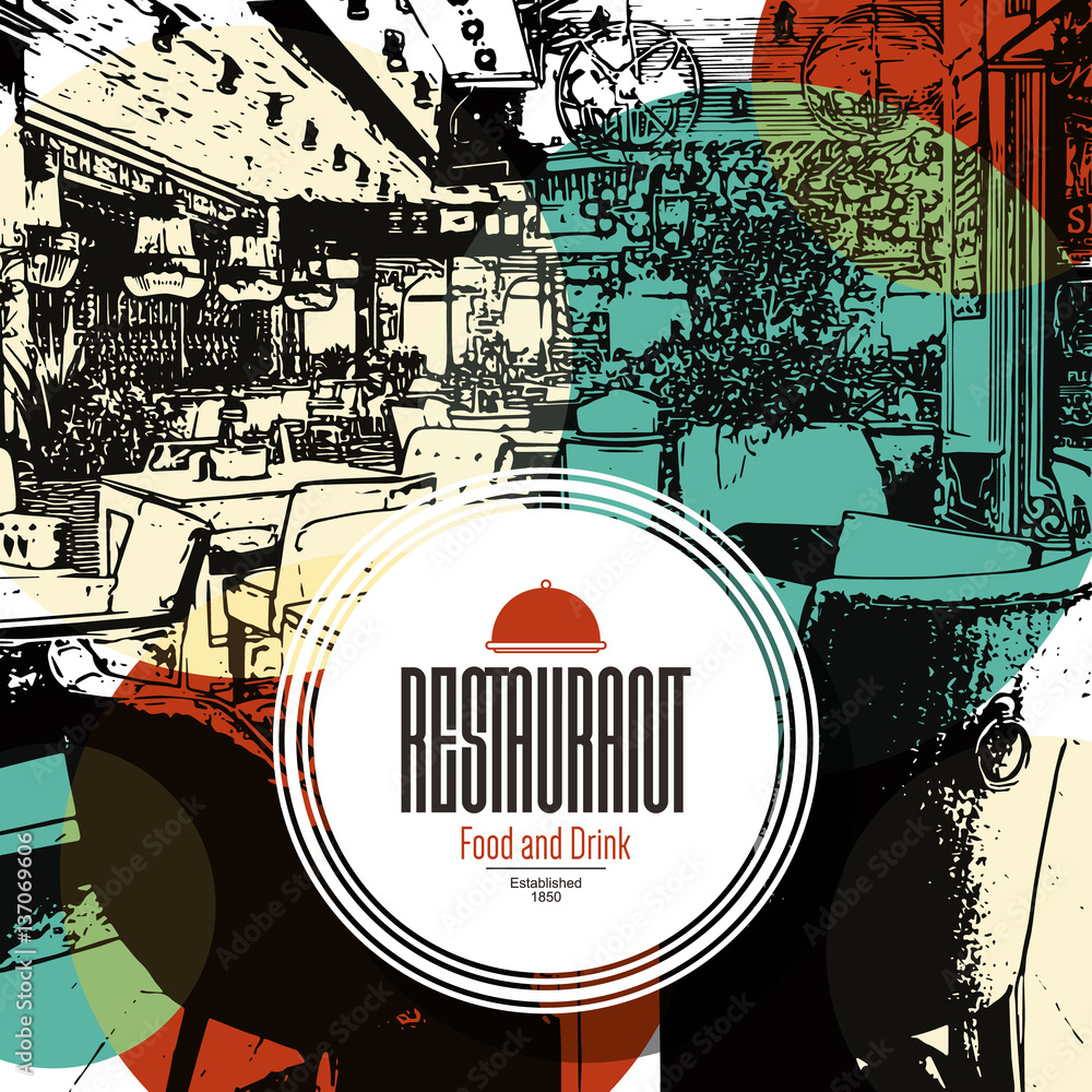 Restaurant menu design. Vector menu brochure template for cafe, coffee ...