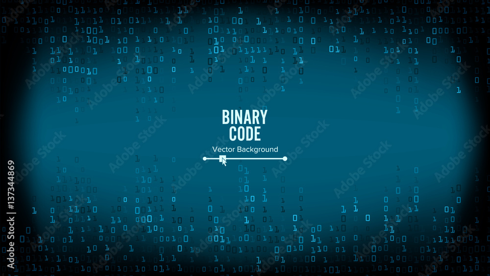 Binary Code Background Vector Algorithm Binary Data Code Decryption And Encoding Row Matrix