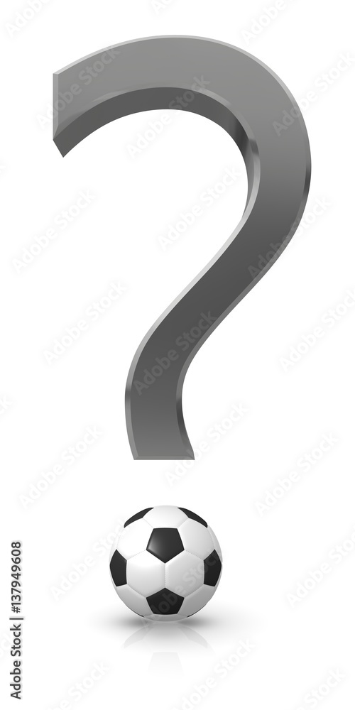 soccer ball football question mark Stock Illustration | Adobe Stock