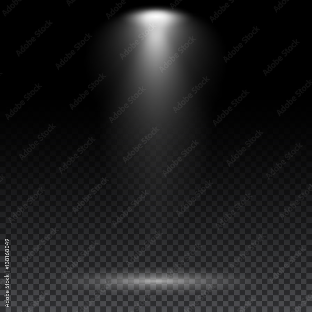 Realistic light effect. Ies lights from projector. Artificial and ...