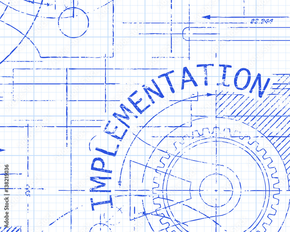 Implementation Graph Paper Machine Stock Vector | Adobe Stock