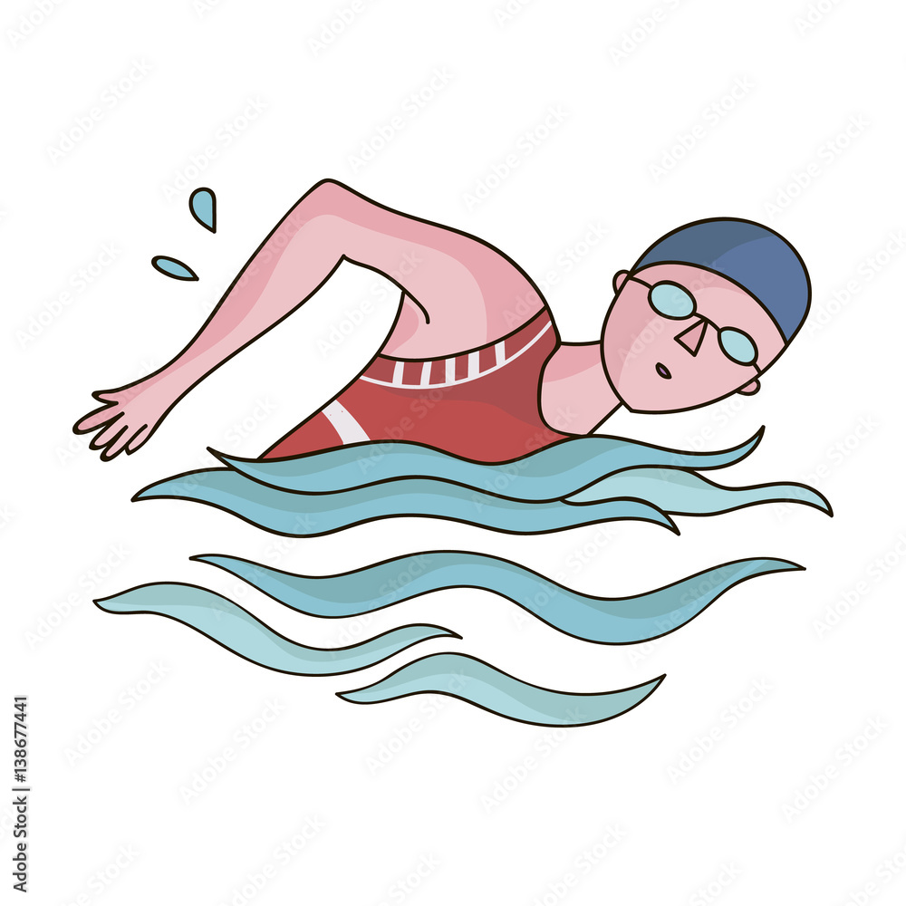 Olympic Swimming Pool Cartoon