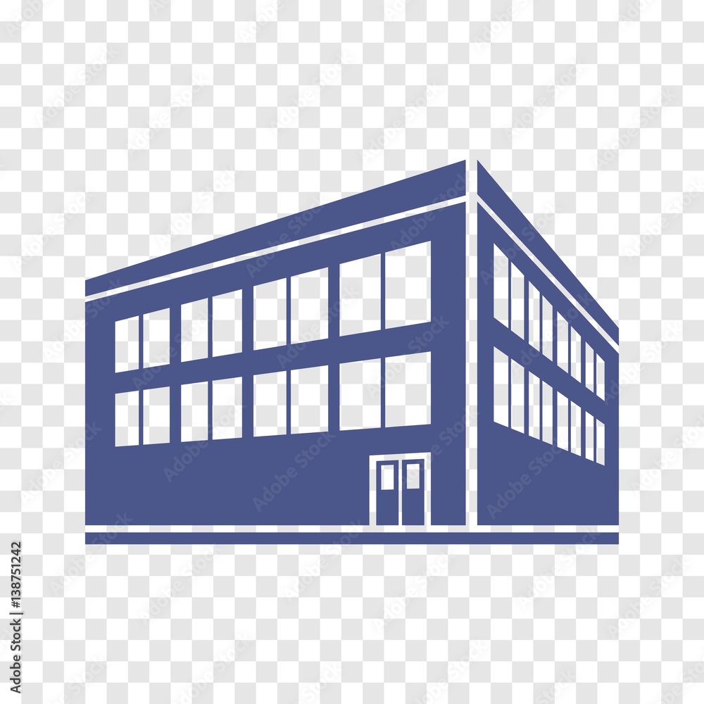 two-storey building icon Stock Vector | Adobe Stock