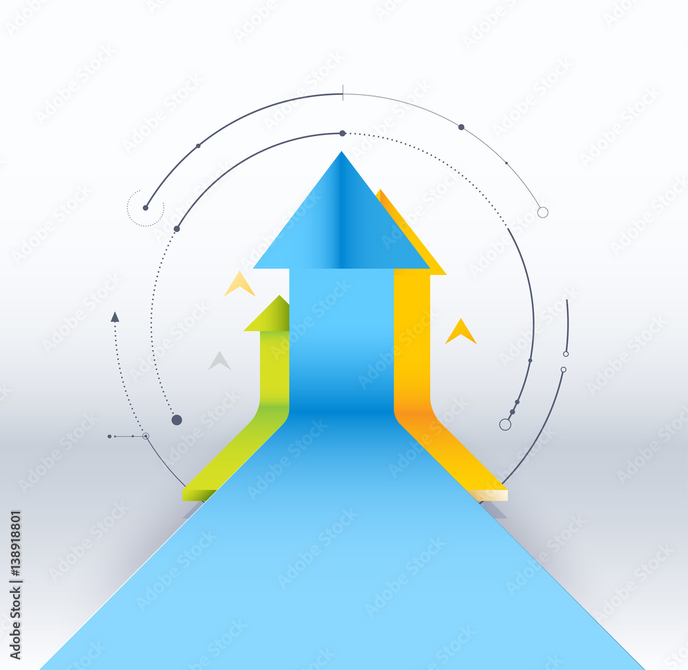 Grow up infographic. Take profit concept diagram. vector diagram ...