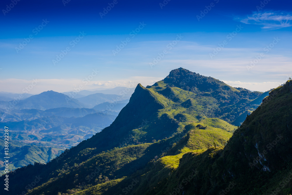 Doi Pha Tang viewpoint ,Chiang Rai province in Thailand. beautiful ...