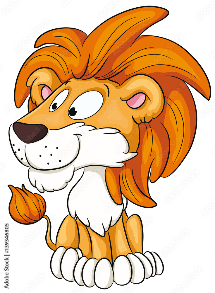 Sternzeichen Löwe Vektor-Illustration Stock Vector | Adobe Stock