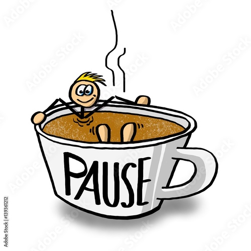 Kaffeepause XL Stock Illustration | Adobe Stock