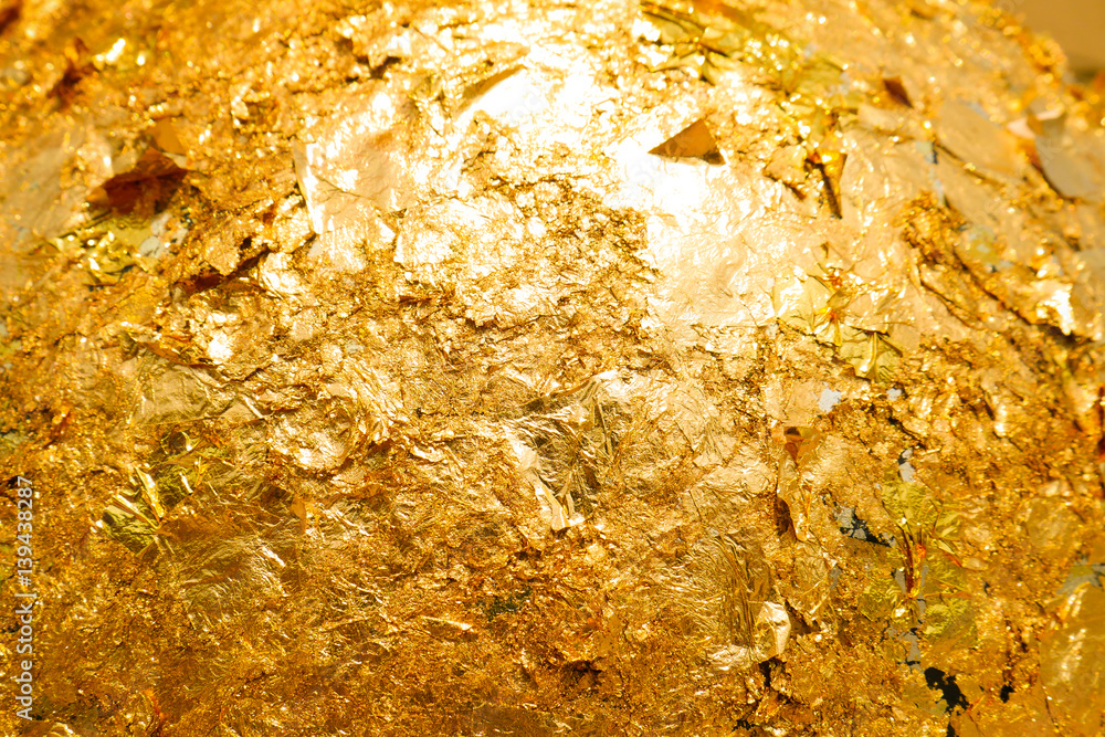 Gild texture on gold buddha statue background, Which Buddhist people ...