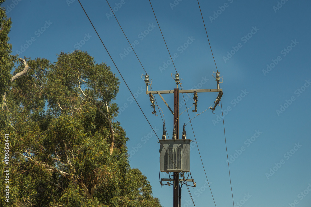 Electricity supply towers and structures transmit power along high ...
