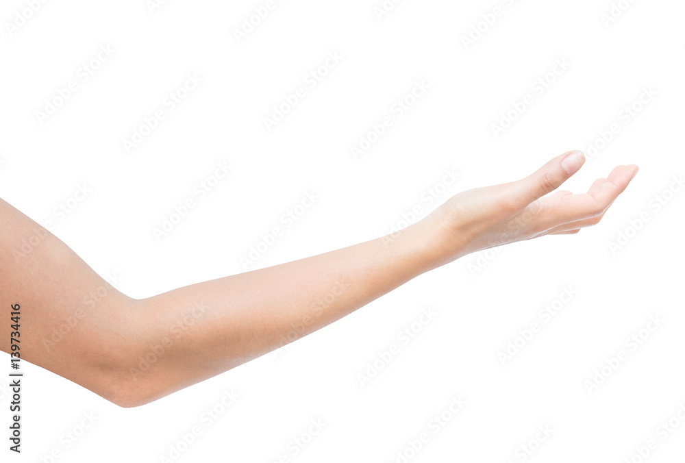 right hand a woman are show extended to borrow some things from others ...